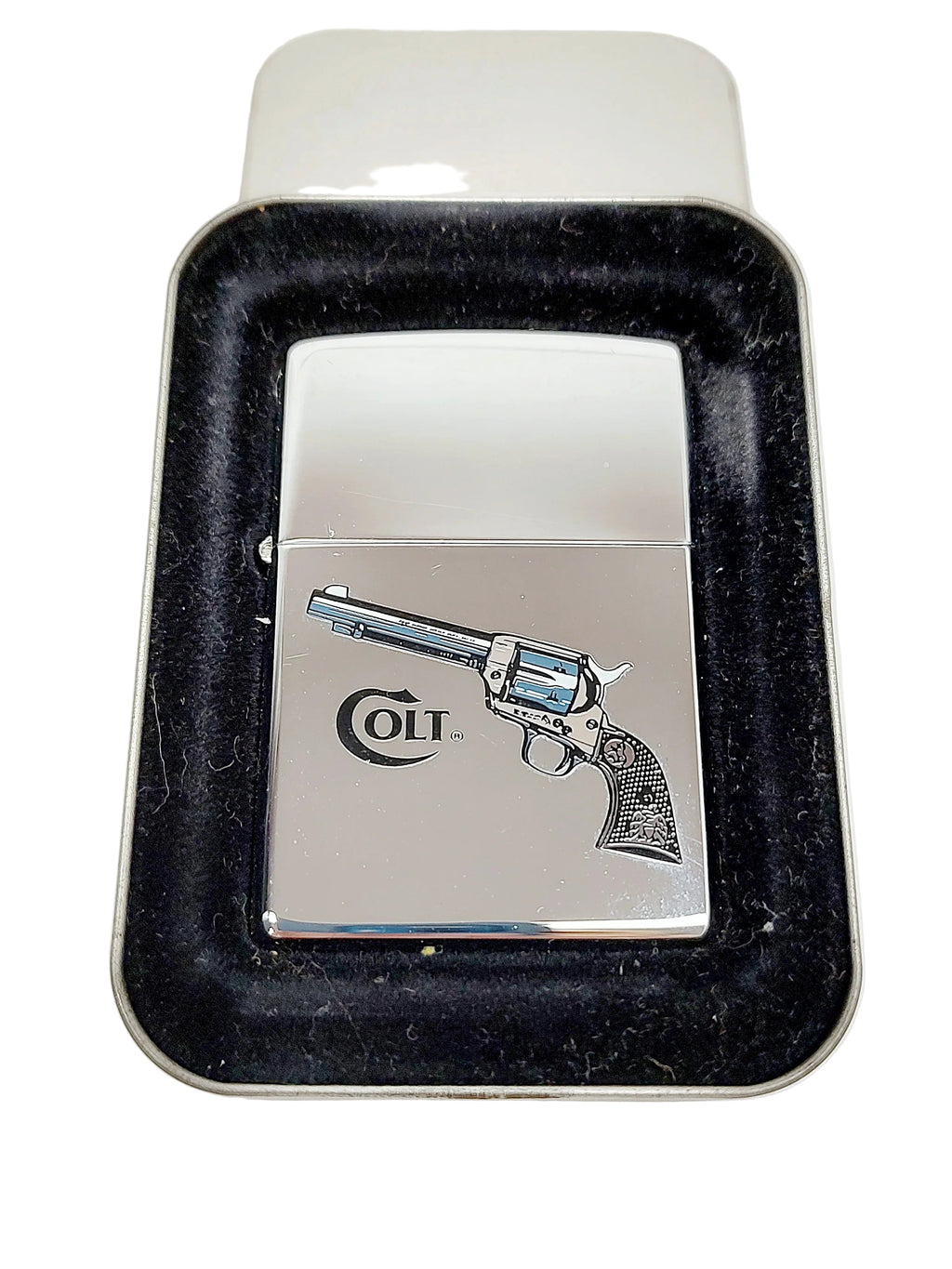 New 1998 XIV Peacemaker Colt Revolver Zippo Lighter | USA – Hers and ...