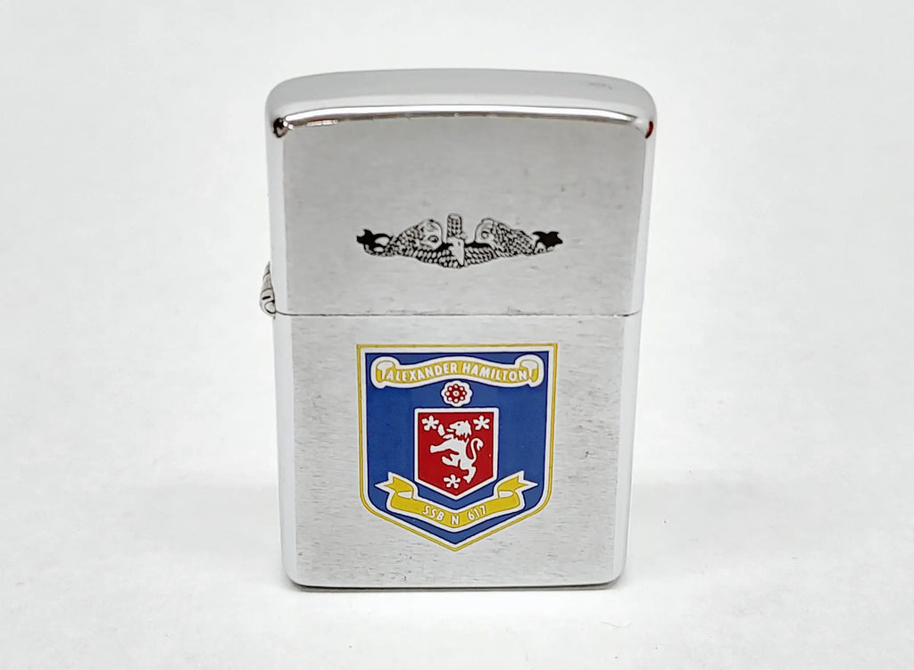 1981 Navy USS Alexander Hamilton SSBN-617 Submarine Zippo Lighter | USA ...