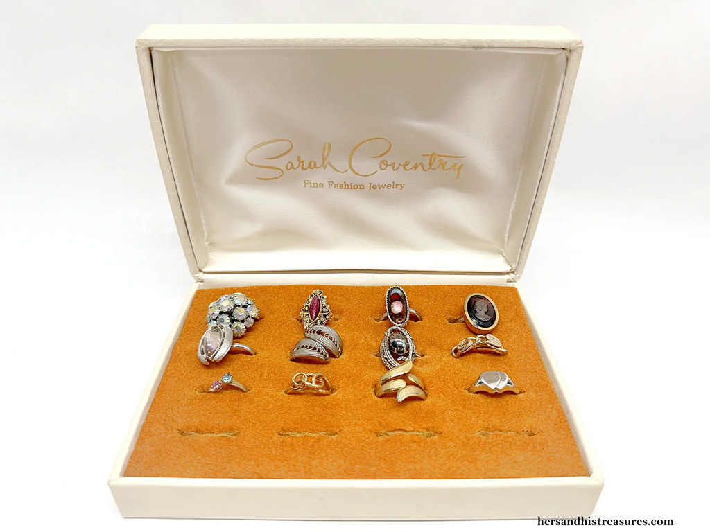 Sarah Coventry Premium Adjustable Rings with Ring Box | USA – Hers and ...