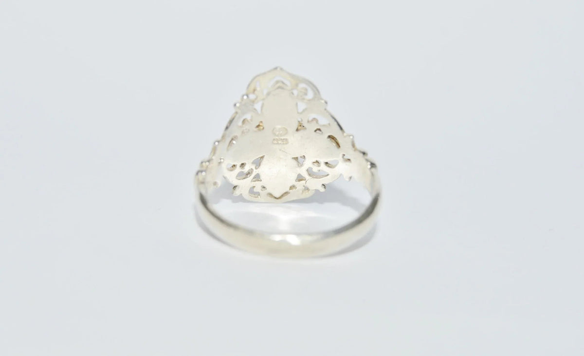 .925 Sterling Silver Filigree Cross Ring – Hers and His Treasures