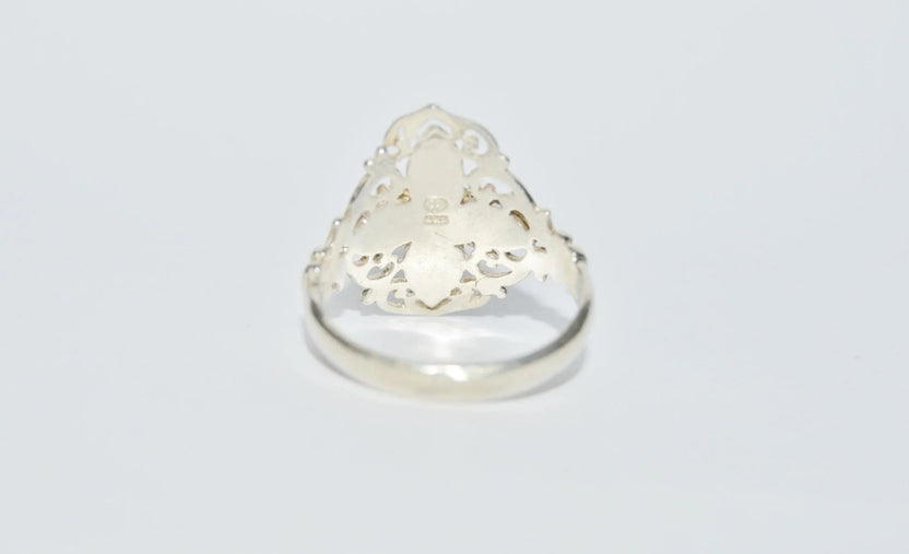 .925 Sterling Silver Filigree Cross Ring – Hers and His Treasures