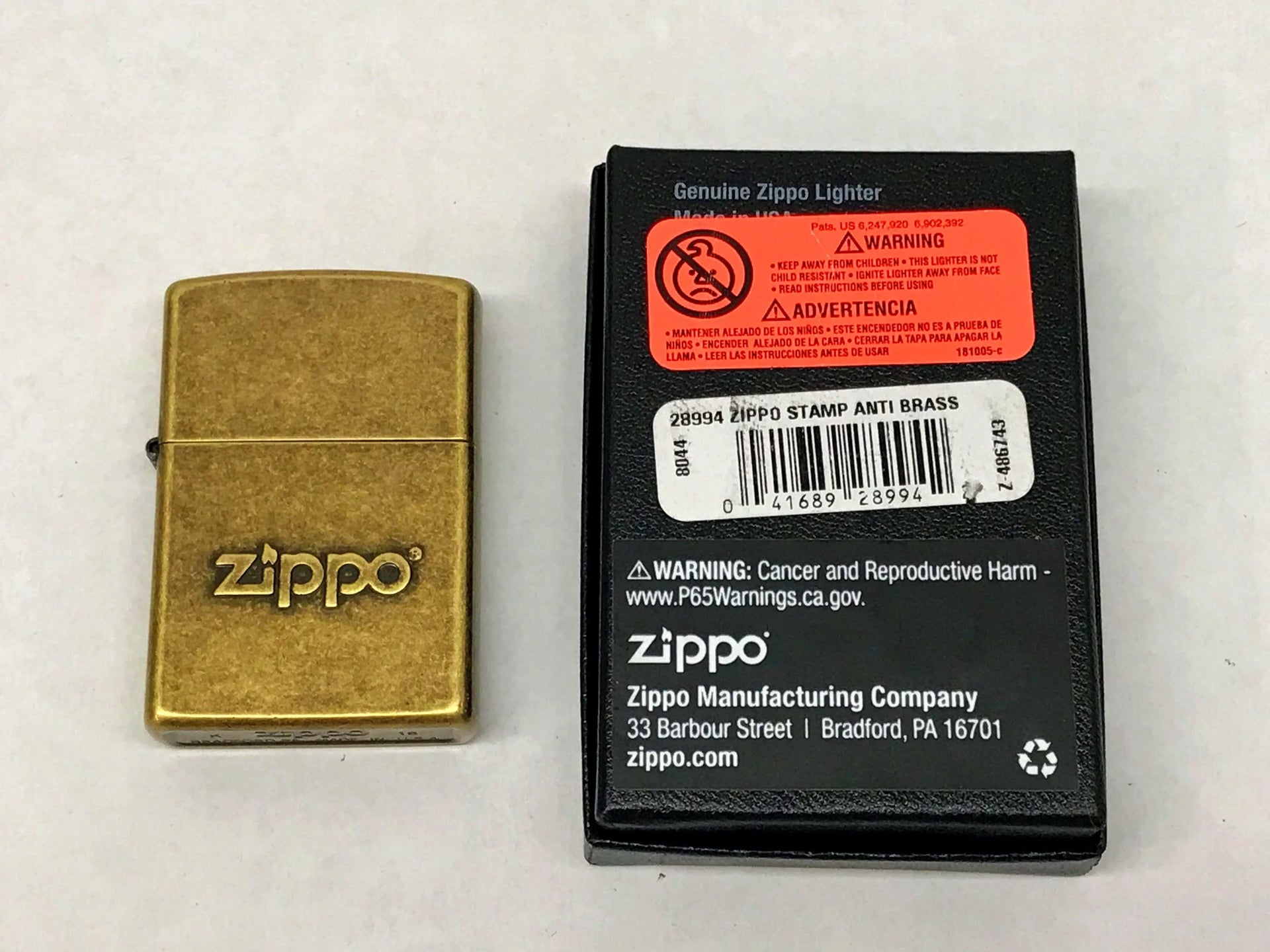 New 2018 Zippo Stamp Antique Brass Zippo Lighter – Hers and His Treasures