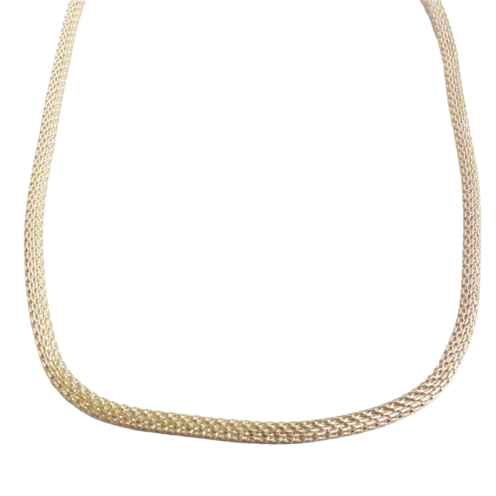 Mesh Chain Sterling Silver Necklace Italy SU – Hers and His Treasures