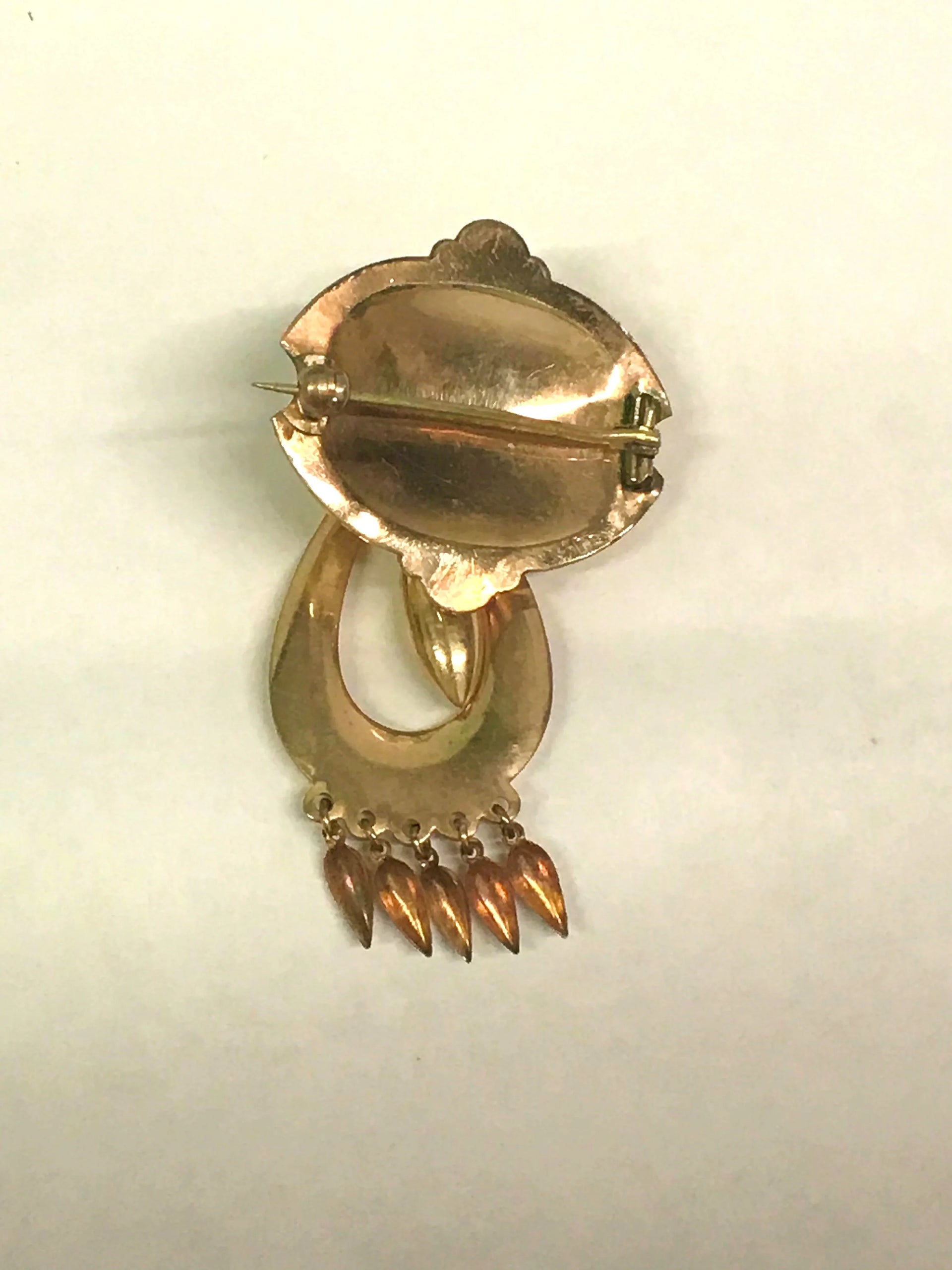 Antique Gold Filled Dangling Brooch Pin – Hers and His Treasures