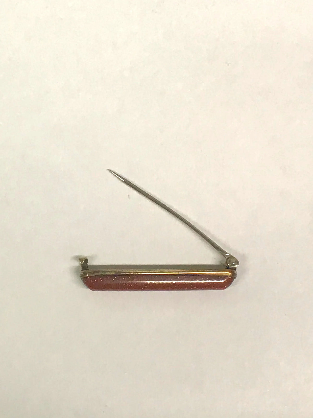 Antique Gold Filled Goldstone Bar Brooch Pin – Hers and His Treasures