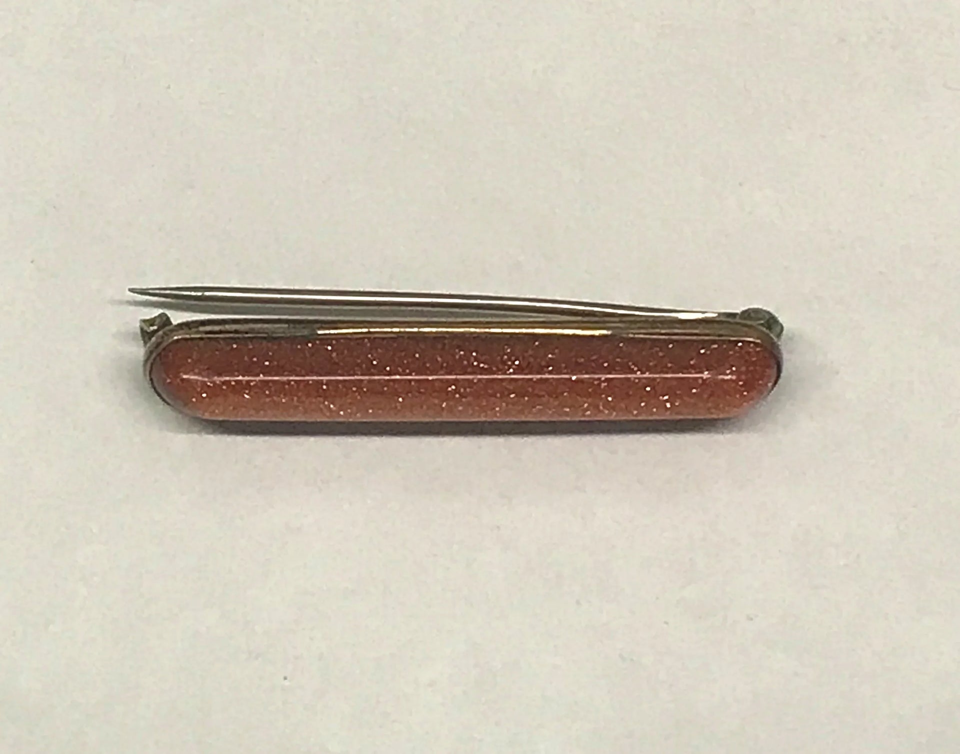 Antique Gold Filled Goldstone Bar Brooch Pin – Hers and His Treasures