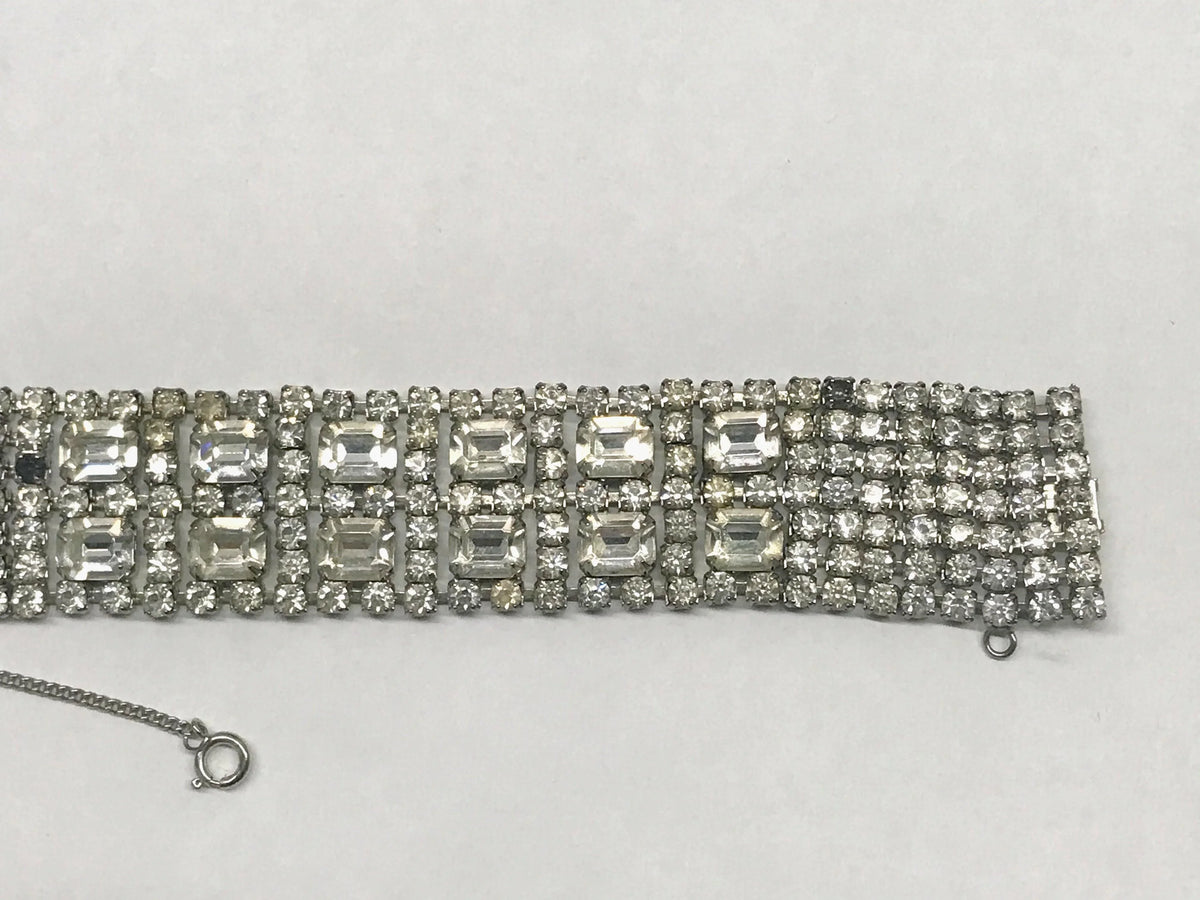 Weiss 7 Row Rhinestone Bracelet – Hers and His Treasures